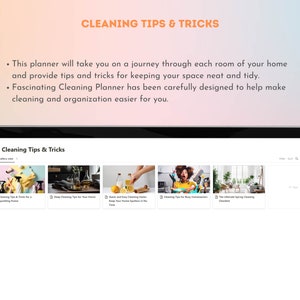 Notion Template Cleaning Schedule Bundle, Cleaning Checklist Notion Template, Notion Cleaning ...