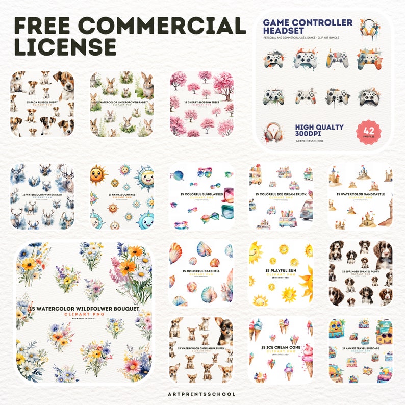3000+ Clipart Mega Bundle: Unlimited Shop Access (PNG Digital Download ...