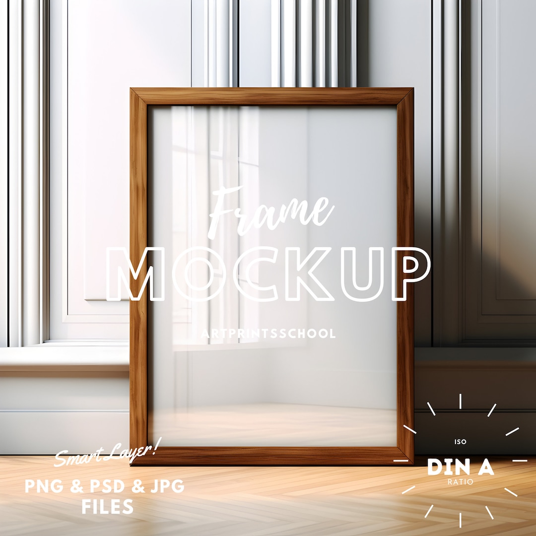Frame Mockup DIN, Wallpaper Mockup, Frame Mockup DIN A 4, Vertical ...