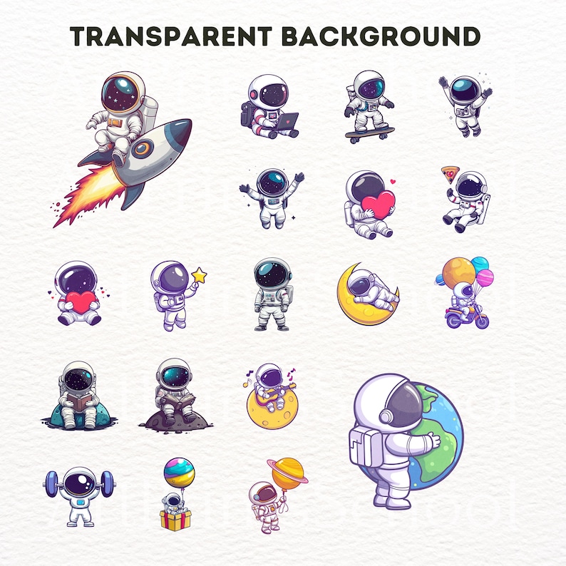 Astronaut Clipart, Galaxy Png, Outer Space Cliparts, Cute Astronaut Png ...