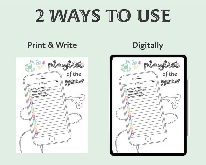 Printable Playlist Tracker: Wedding Song Log (PDF) - Etsy