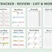Editable Reading Journal: Book Review, Habit Tracker (digital) - Etsy