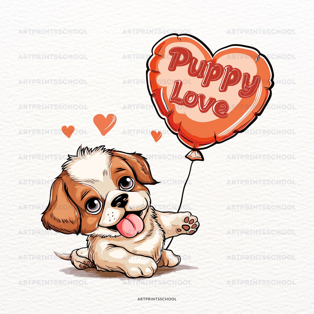 Valentine Puppy Clipart, Valentines Day Png, Dog Valentines Png ...