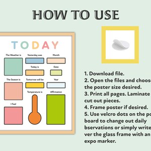 Daily Morning Board, Circle Time Calendar, Kids Morning Routine ...