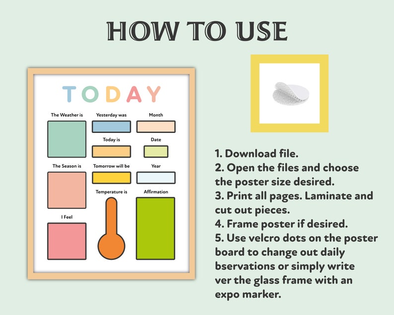 Daily Morning Board Circle Time Calendar Kids Morning - Etsy