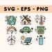 Climate Awareness Clipart Set: Eco-friendly Doodle Graphics (SVG, EPS ...