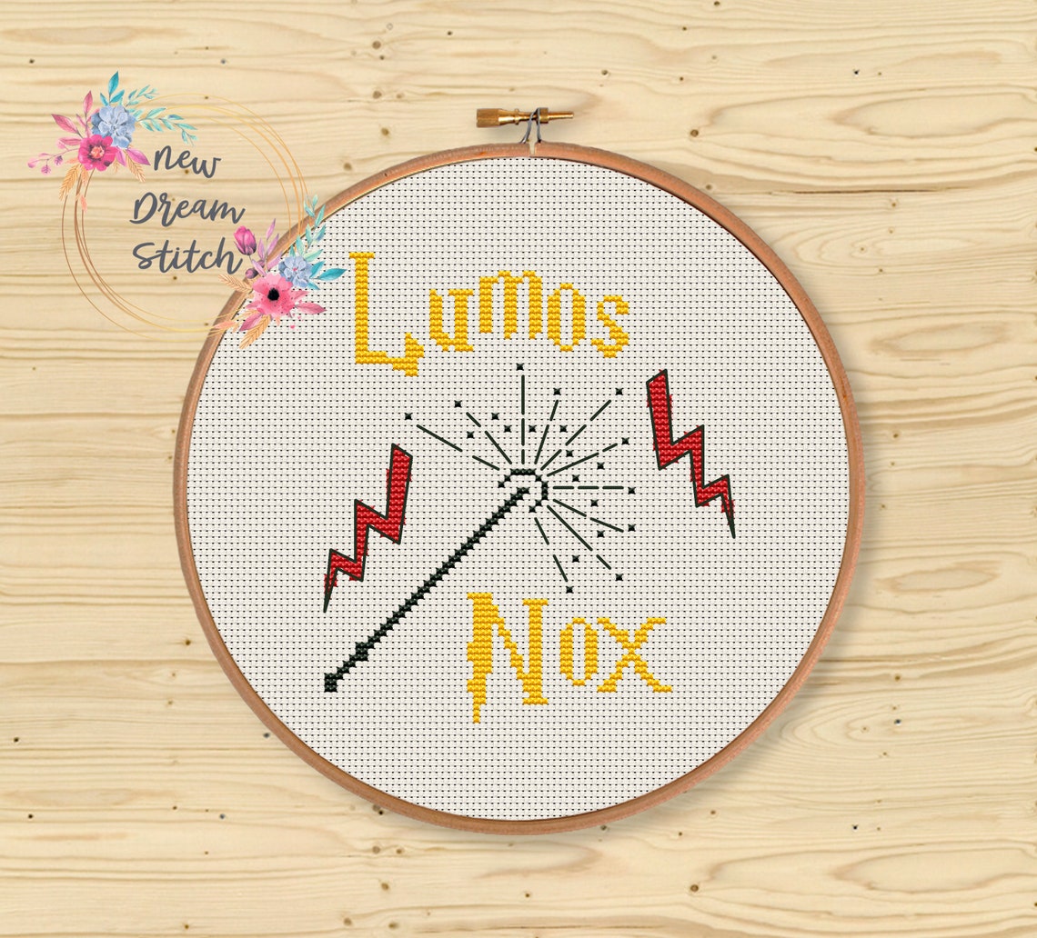 SET Magic Spell Cross Stitch Pattern Wizard Spell Wizarding - Etsy