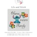 Experiment 626 Cross Stitch Pattern, Ohana Means Family Xstitch, Quote ...