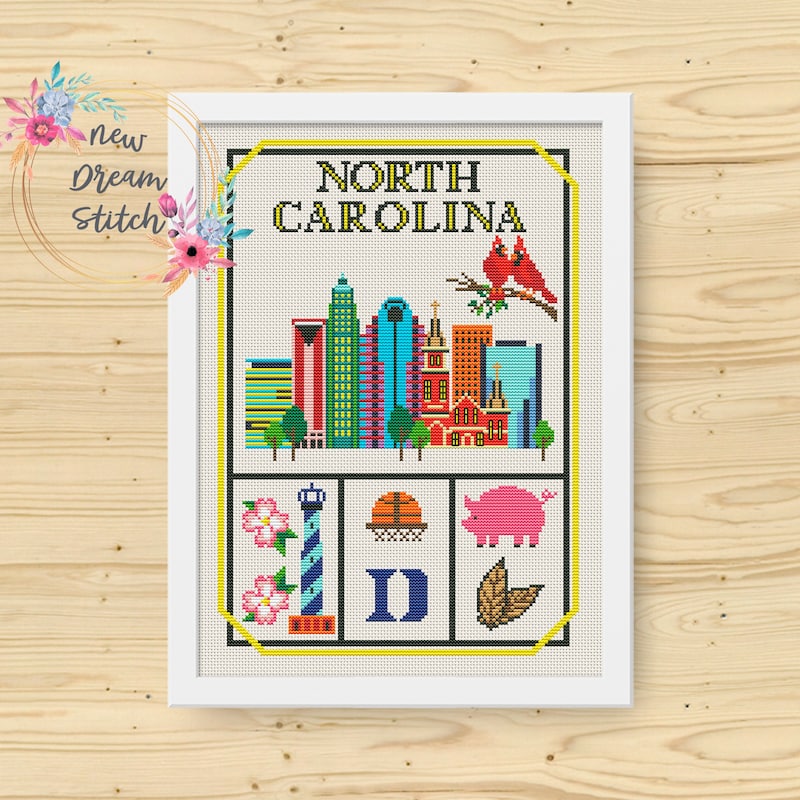 State Cross Stitch - Etsy