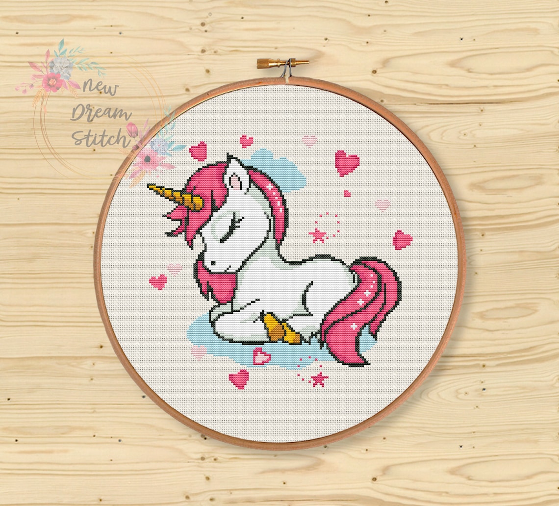 Unicorn Cross Stitch Pattern Unicorn Face Cross Stitch New - Etsy