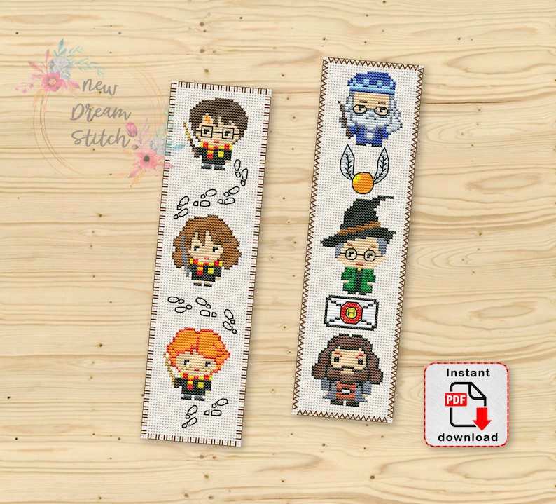 Bookmark Pixel People Cross Stitch Pattern Mini Heroes - Etsy