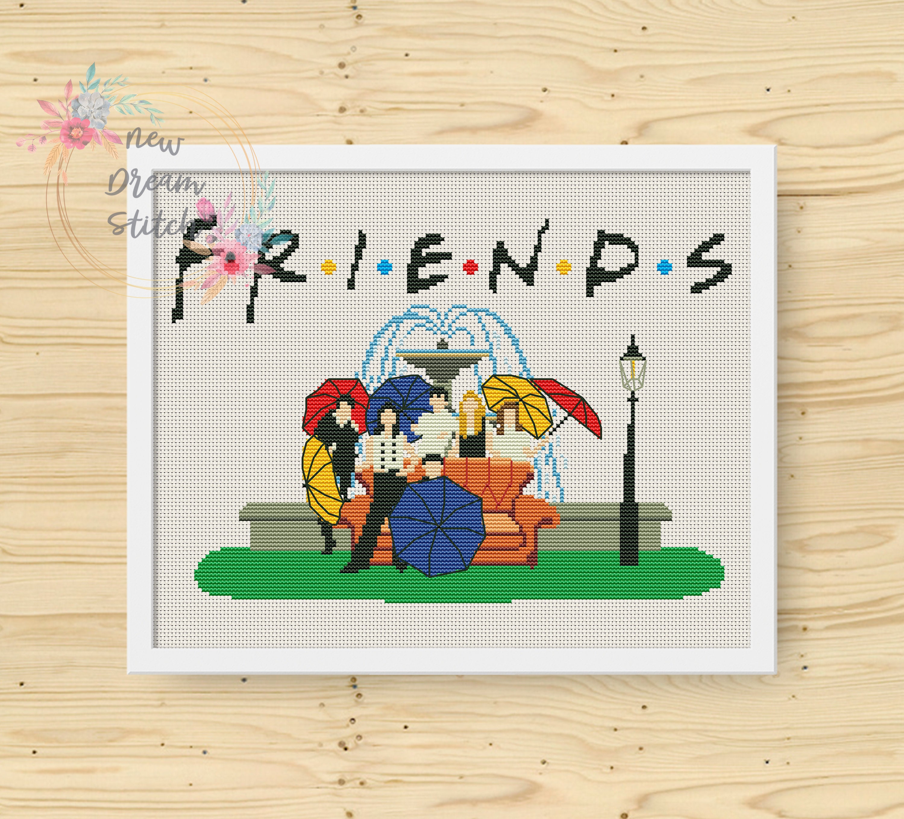 Friends Cross Stitch Pattern Funny TV Show Cross Stitch - Etsy
