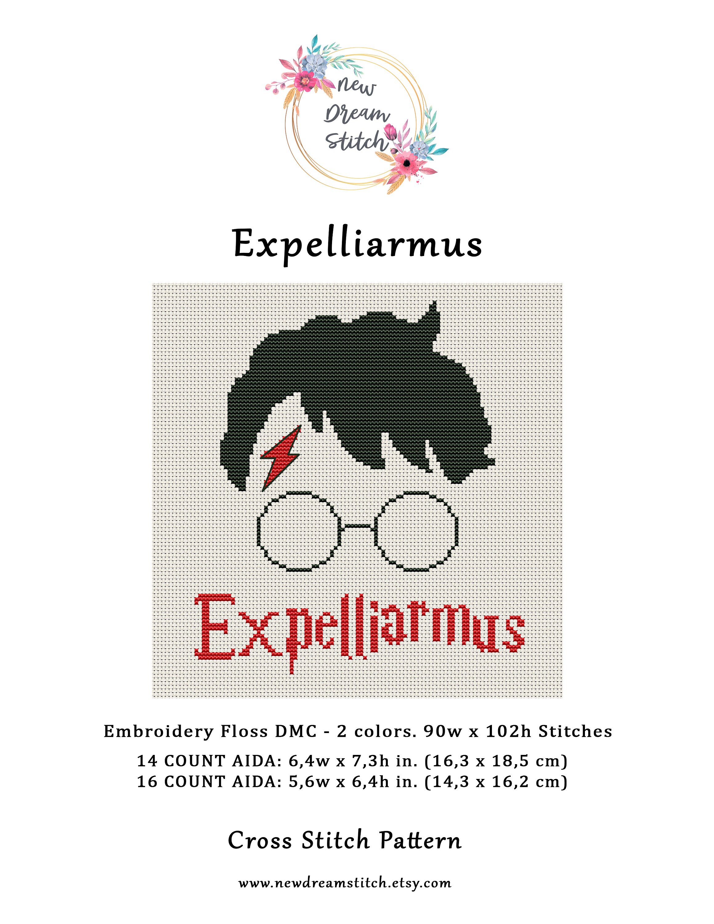 SET Magic Spell Cross Stitch Pattern Wizard Spell Wizarding - Etsy