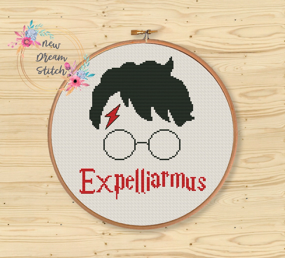 SET Magic Spell Cross Stitch Pattern Wizard Spell Wizarding - Etsy