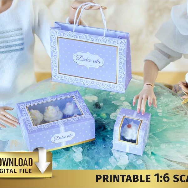 Miniature Bakery Boxes Printable - Etsy