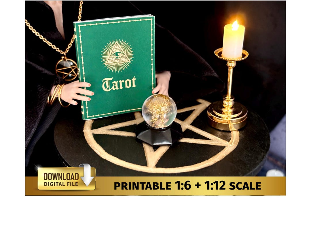 Printable Tarot Spreads Book PDF Tarot Reading Journal 1:12 Scale ...