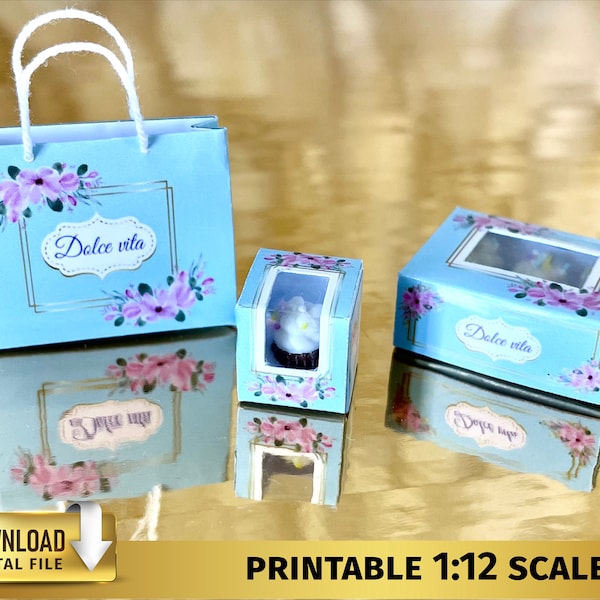 Miniature Bakery Boxes Printable - Etsy