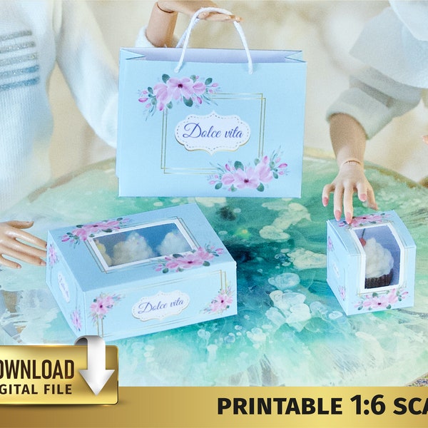Miniature Bakery Boxes Printable - Etsy