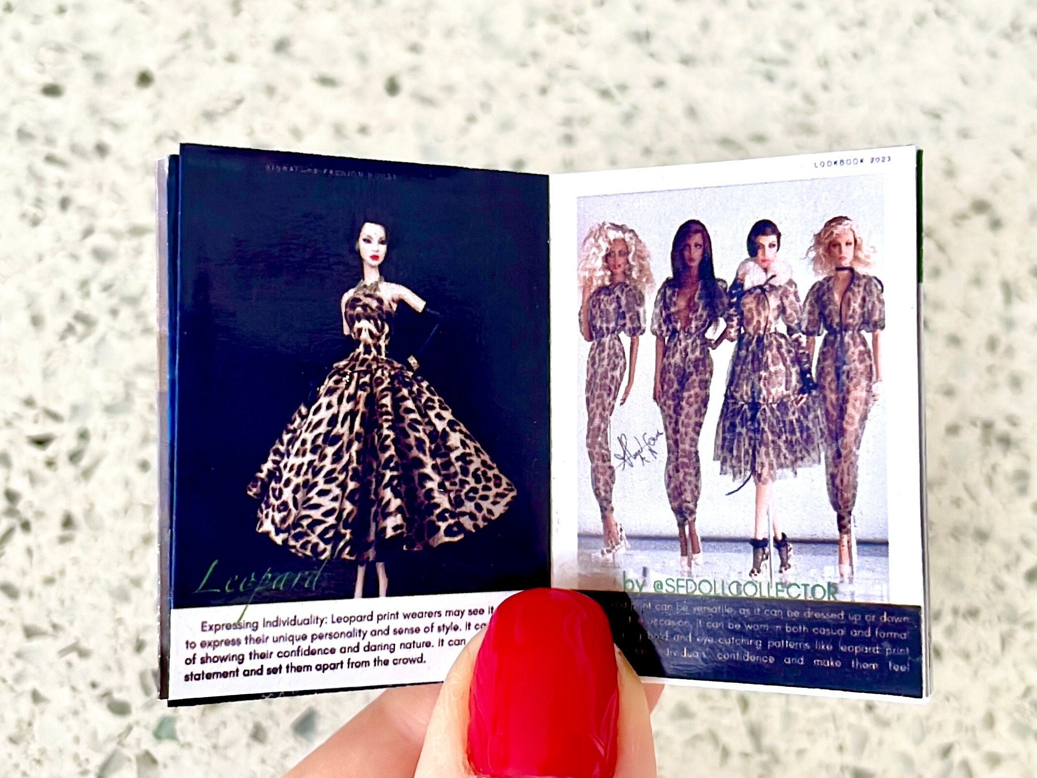 Miniature Dollhouse Magazines, 1:6 Scale Fashion Doll Props (digital ...