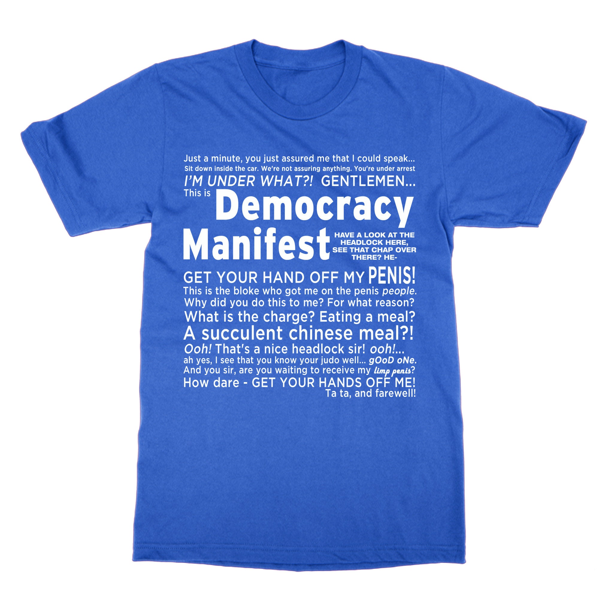 This Is Democracy Manifest T Shirt, Meme Viral Video Legend Australia ...