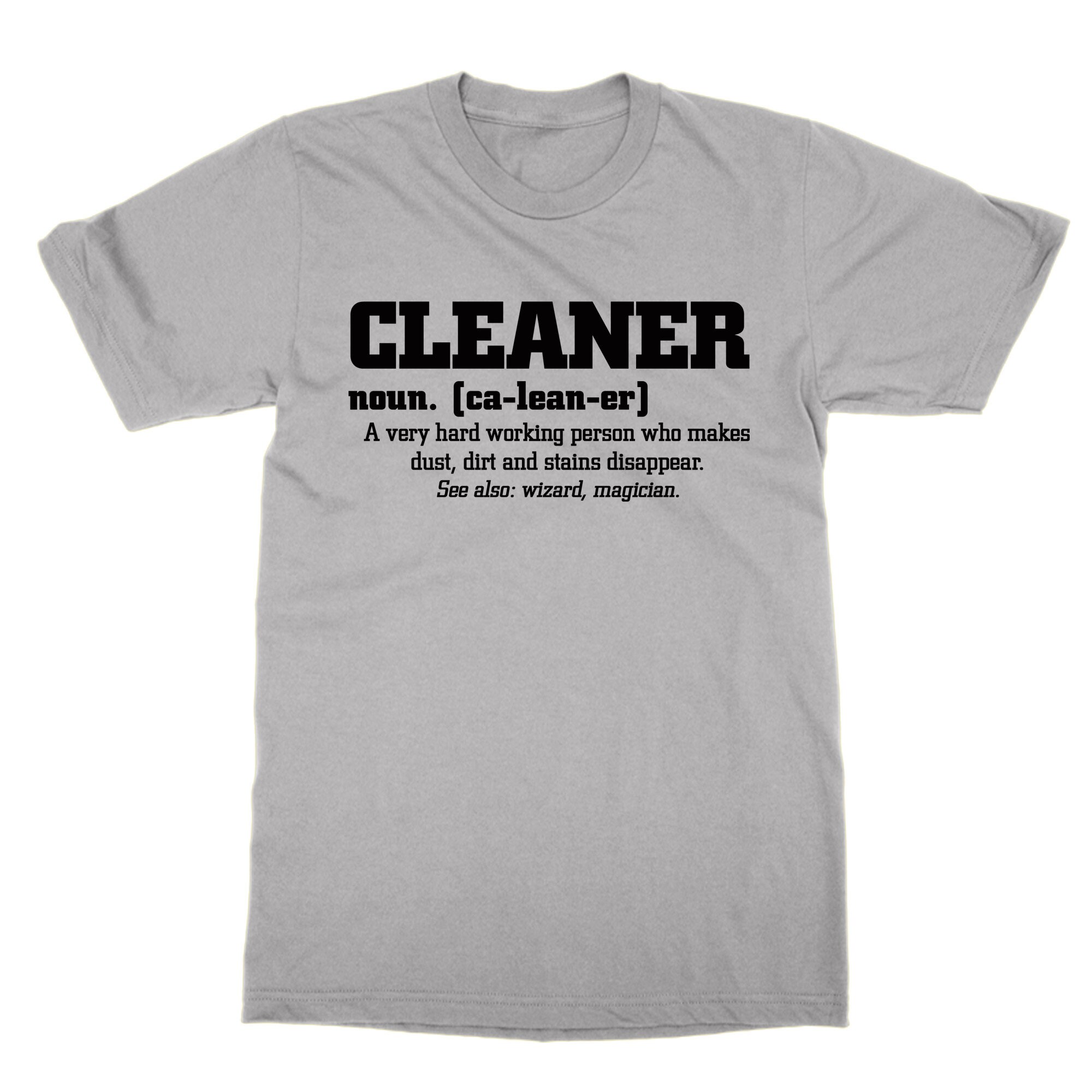 Cleaner Definition T Shirt, Cleaning Job Occupation , - Etsy