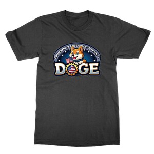 DOGE Department of Government Efficiency T Shirt, Funny Elon Musk Joke ...