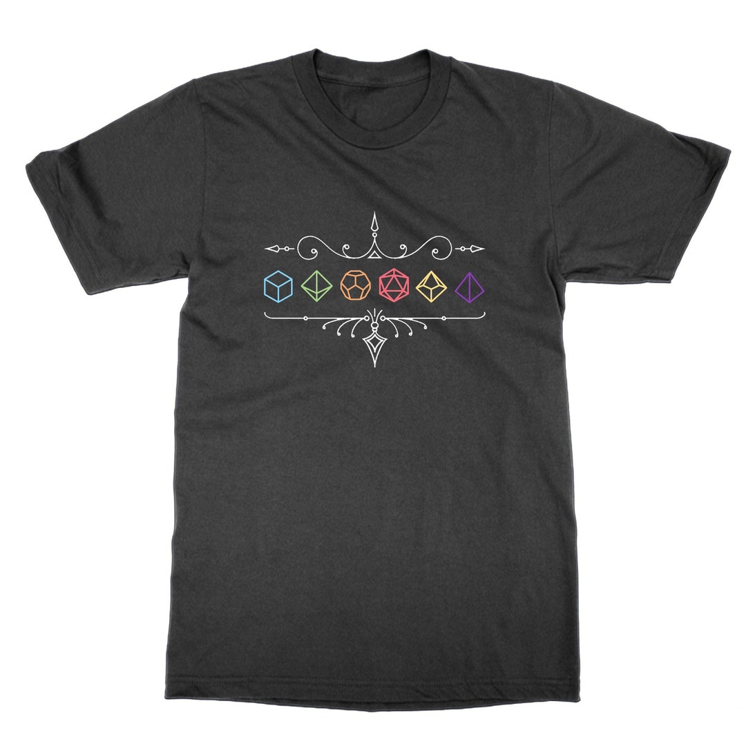 LGBT Dnd Rainbow Dice T Shirt, Gay Pride Dungeons and Dragons Tee - Etsy