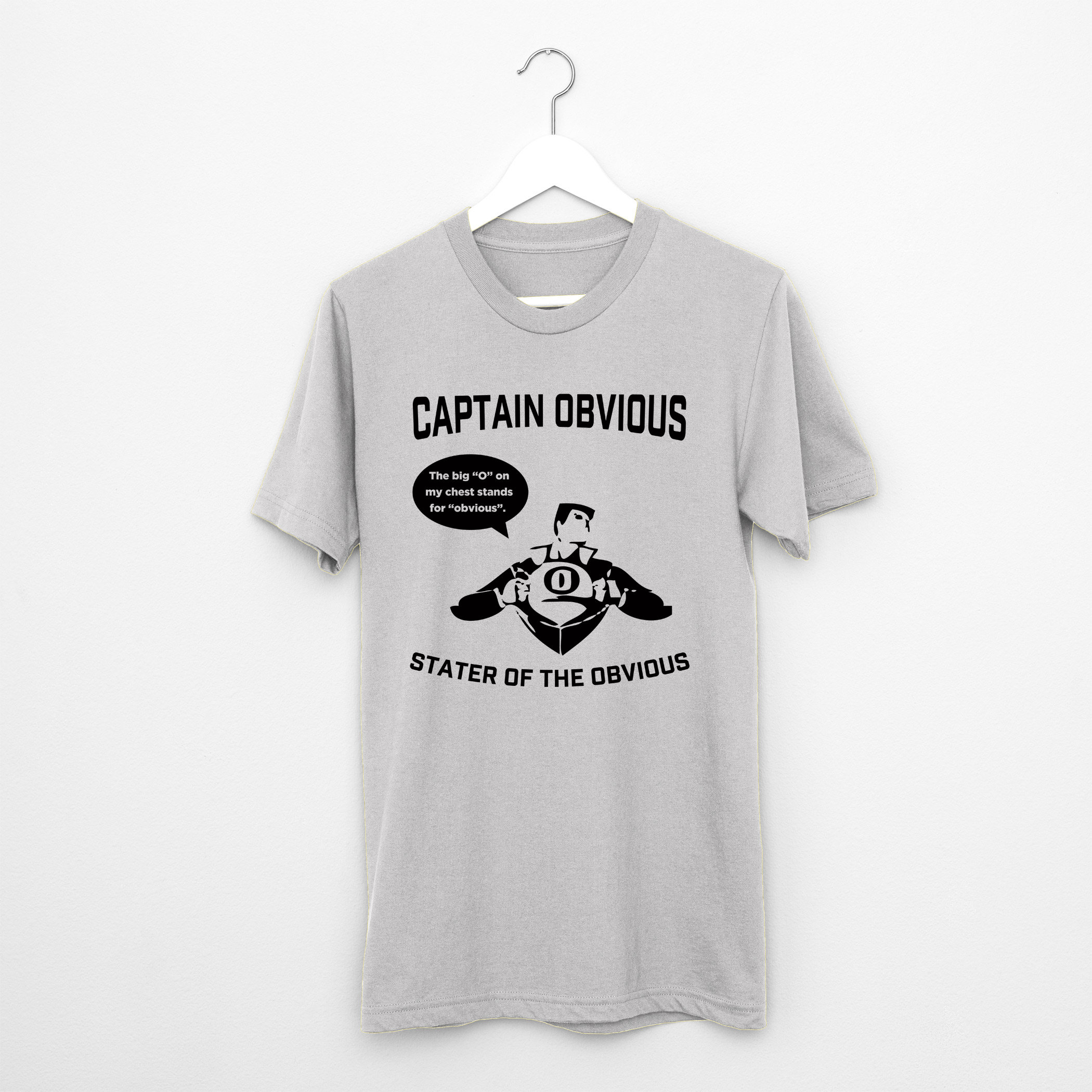 Captain Obvious T Shirt Stater of the Obvious Joke Superhero | Etsy