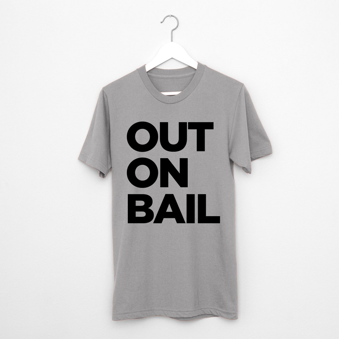 Out on Bail T Shirt Joke Statement Prison Jail Criminal - Etsy