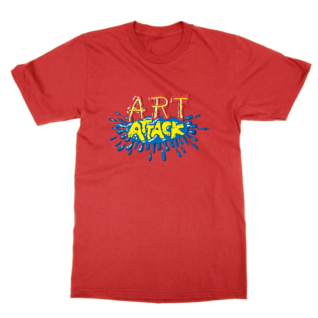 Retro Art Attack T-shirt, British TV Show Tee - Etsy