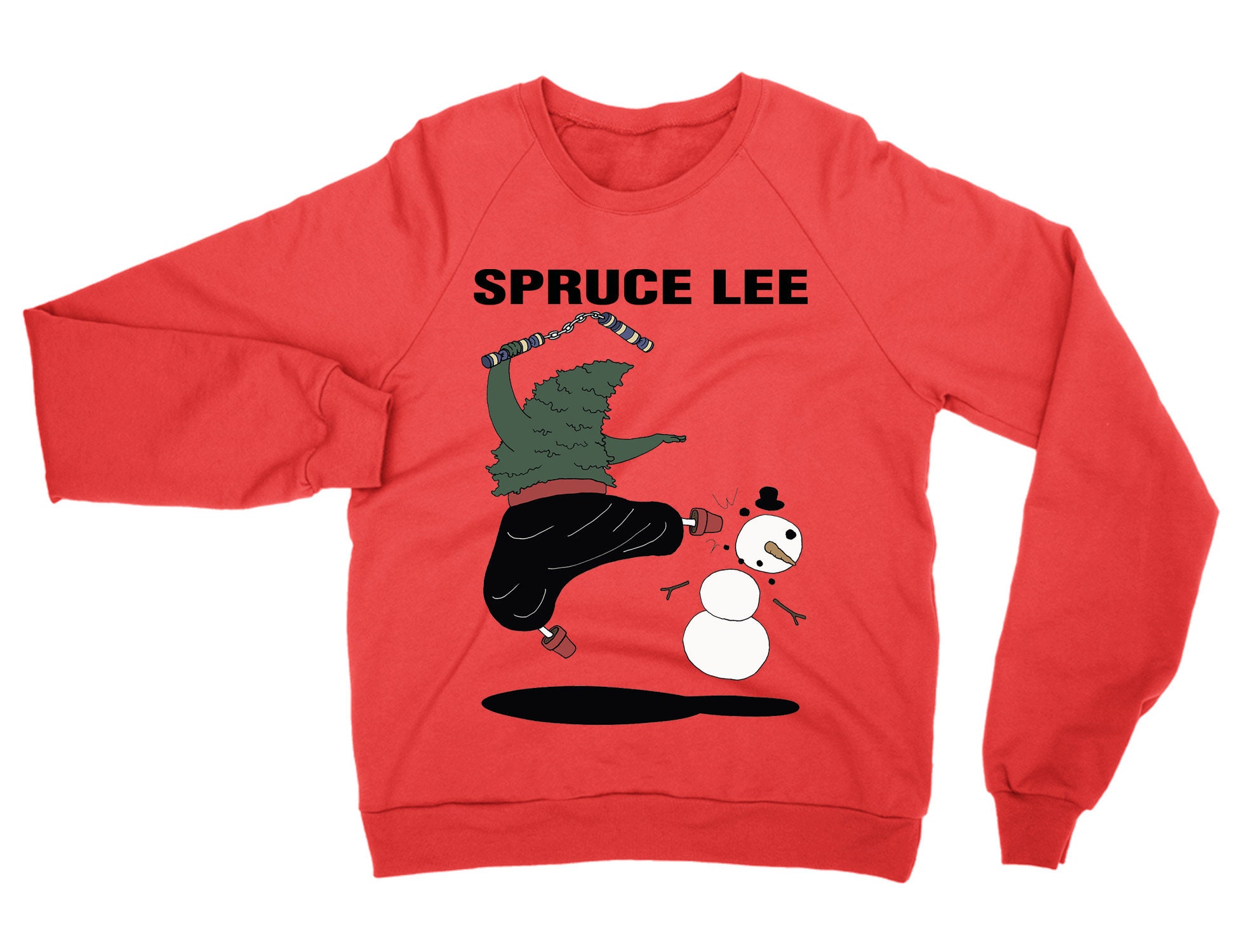 Spruce Lee Sweatshirt Christmas Parody Funny Pun Bruce - Etsy UK