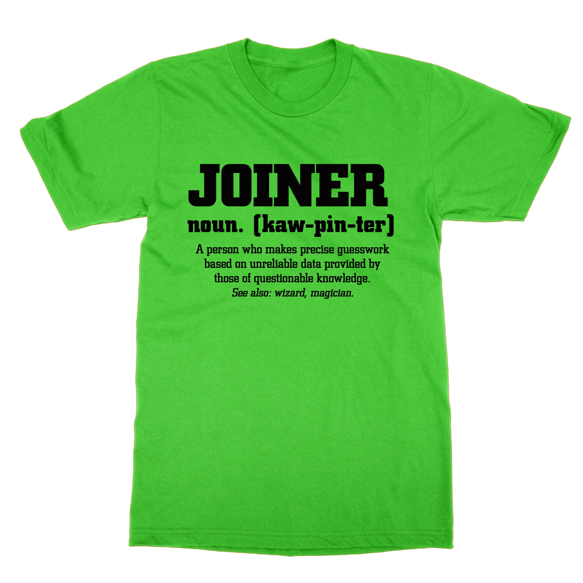Joiner Definition T Shirt Joinery Carpentry Carpenter | Etsy UK