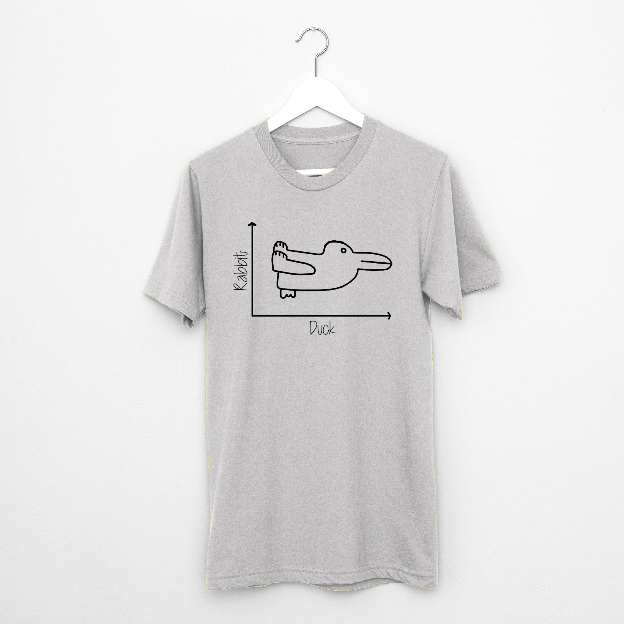 Duck Rabbit Graph T Shirt Optical Illusion Joke Math Maths | Etsy
