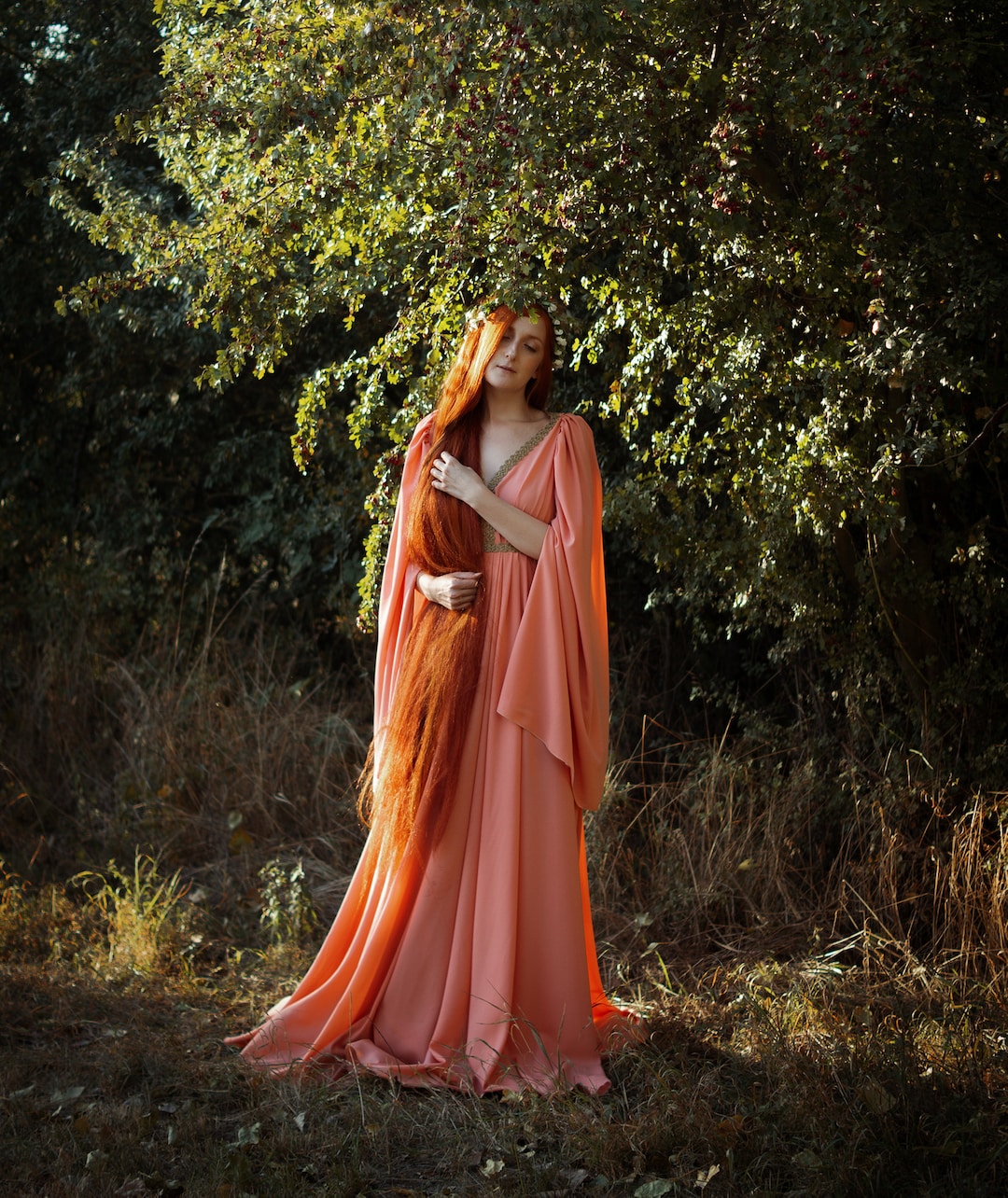 Pre-raphaelite Dress la Belle Dame - Etsy