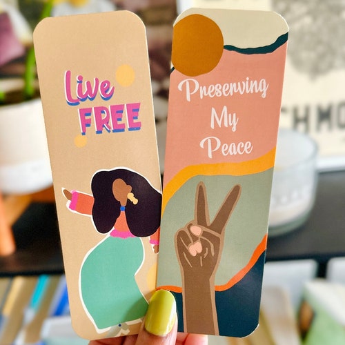Affirmative Bookmarks sturdy Bookmark Gift for Readers - Etsy