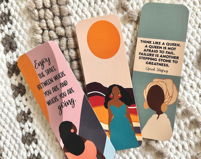 3 Pack Bookmarks |african American Gifts | Bookish| Black Women Gifts ...