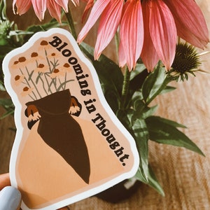 Blooming Sticker Vinyl Waterproof Black Owned Vinyl - Etsy