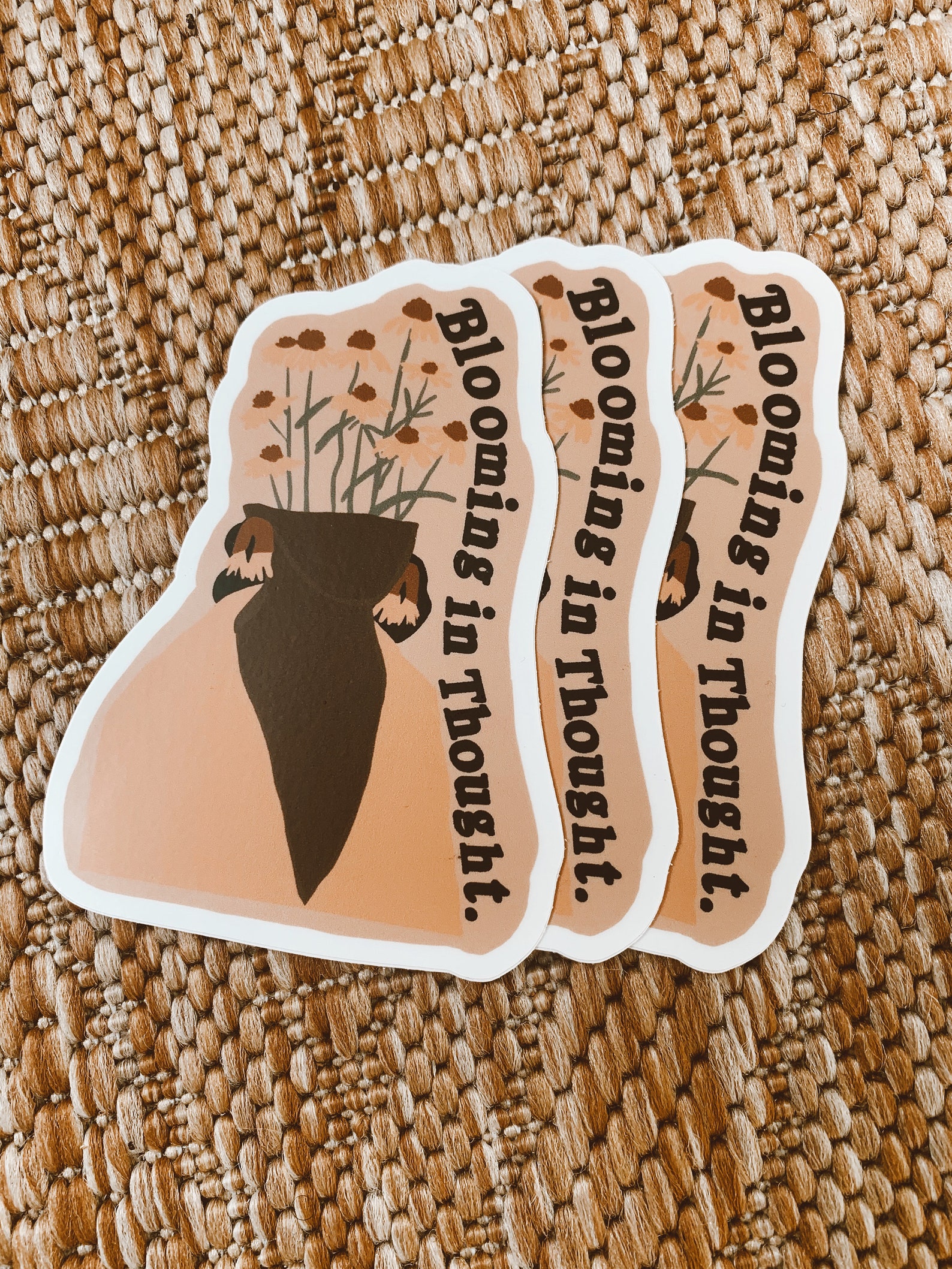 Blooming Sticker Vinyl Waterproof Black Owned Vinyl - Etsy