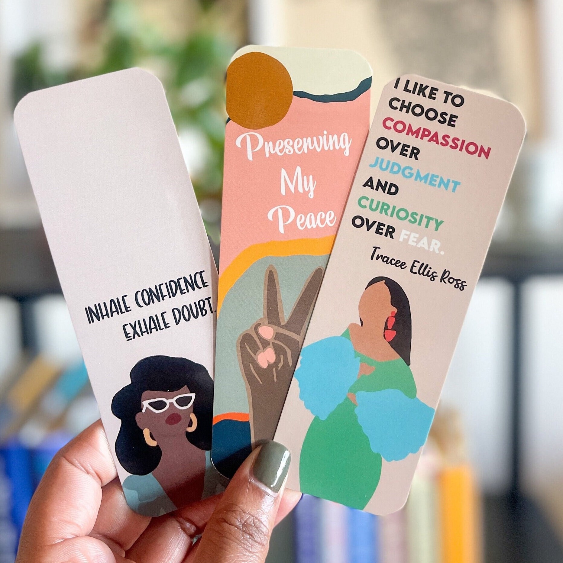 3 Pack Bookmarks african American Gifts Gifts for Her - Etsy
