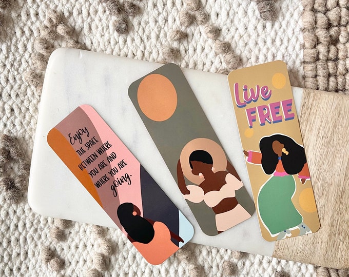 3 Pack Bookmarks african American Gifts Black Woman Gift - Etsy