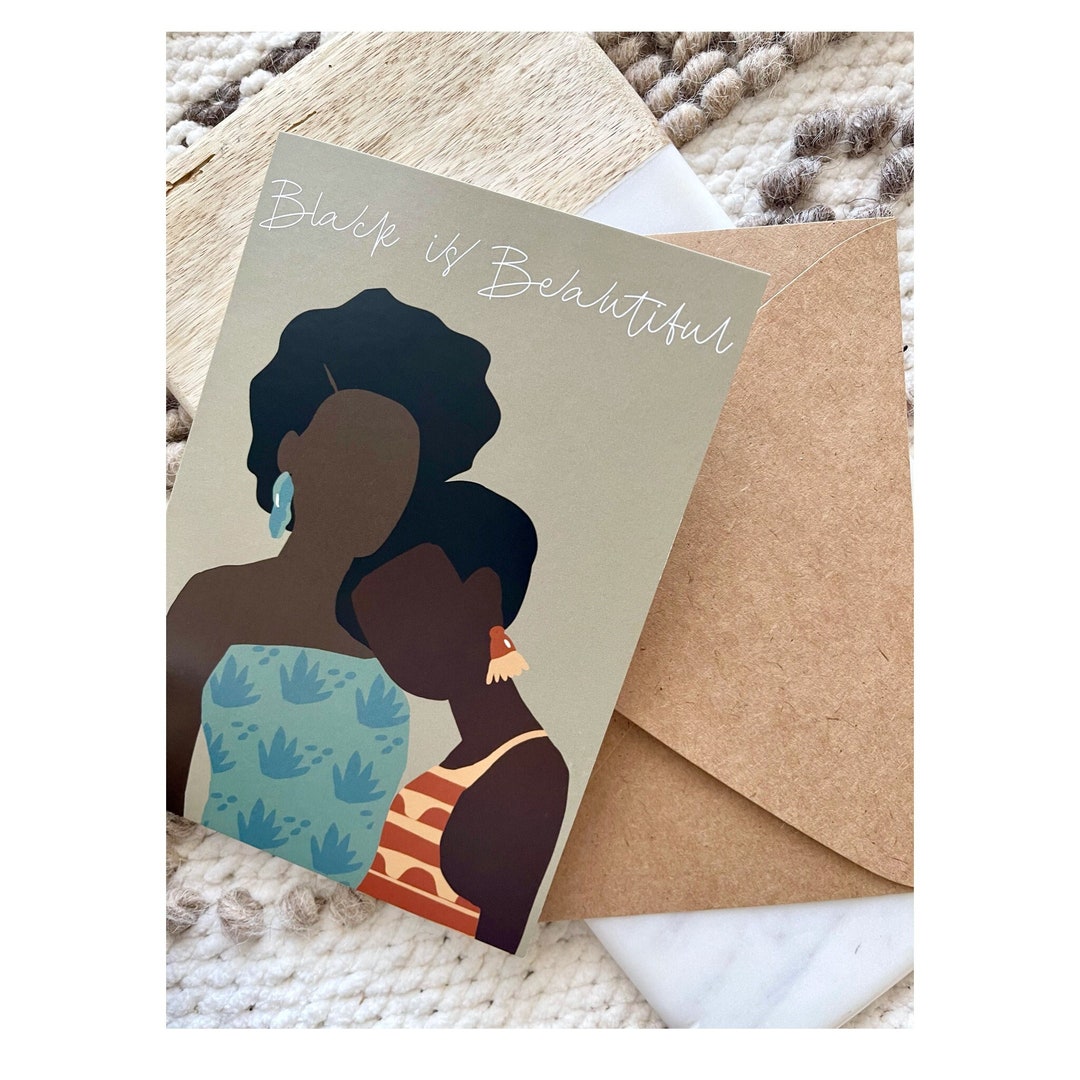 African American Greeting Card 5 X7 Black History Month Greeting Card ...