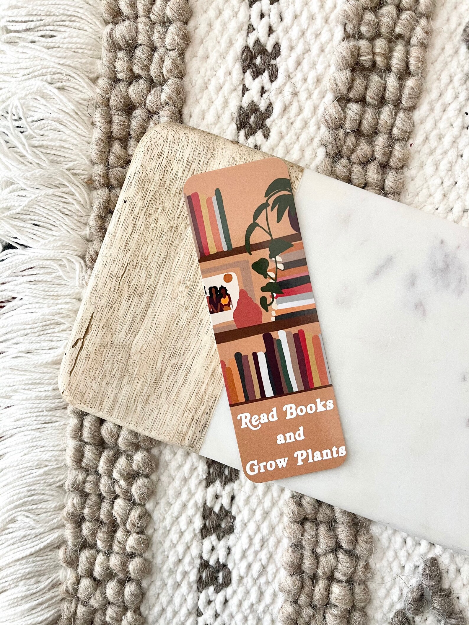 Read & Grow Bookmark African American Gifts Plants and - Etsy