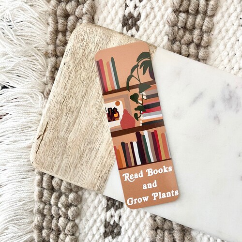 Read & Grow Bookmark African American Gifts Plants and - Etsy