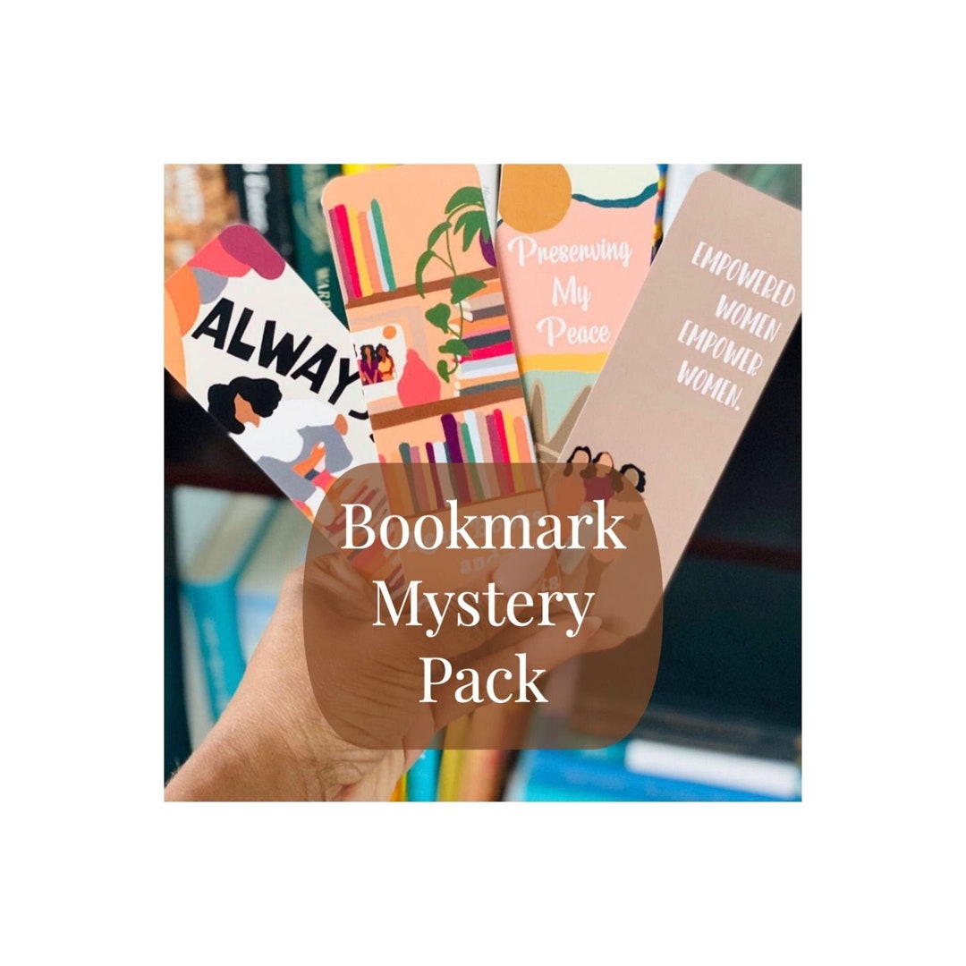 4 Bookmark Mystery Pack | African American Gifts | Bookish| Book Club ...