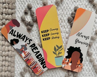 Black Girl Bookmarks african American Gifts Gifts for Her Bookish Black ...