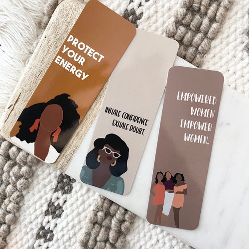 3 Pack Bookmarks african American Gifts Black Woman Gift - Etsy