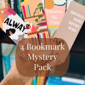 4 Bookmark Mystery Pack | African American Gifts | Bookish| Book Club ...