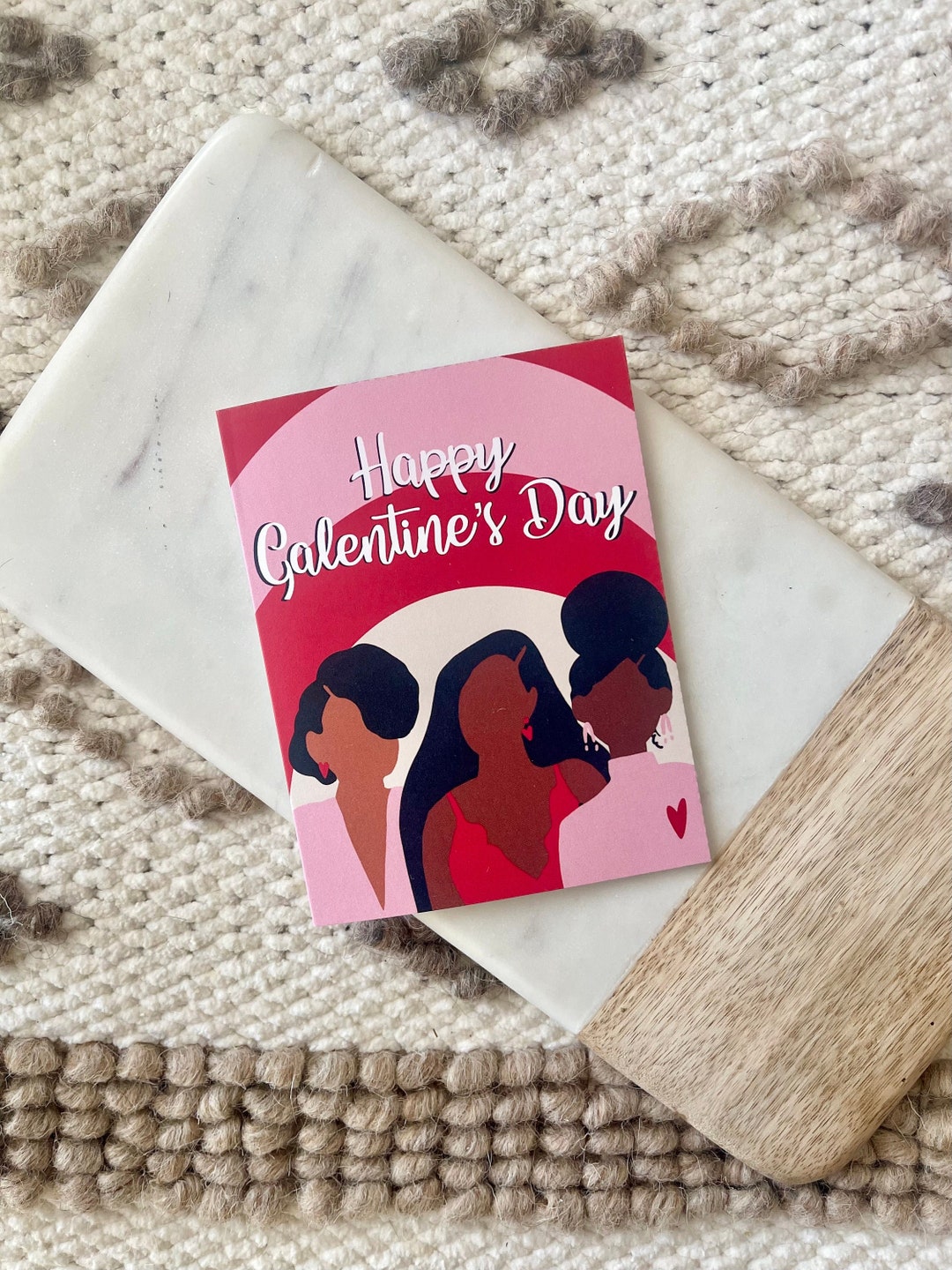 African American Galentine's Day Cards 4.2x5.5 A2 3 Packblack Owned ...