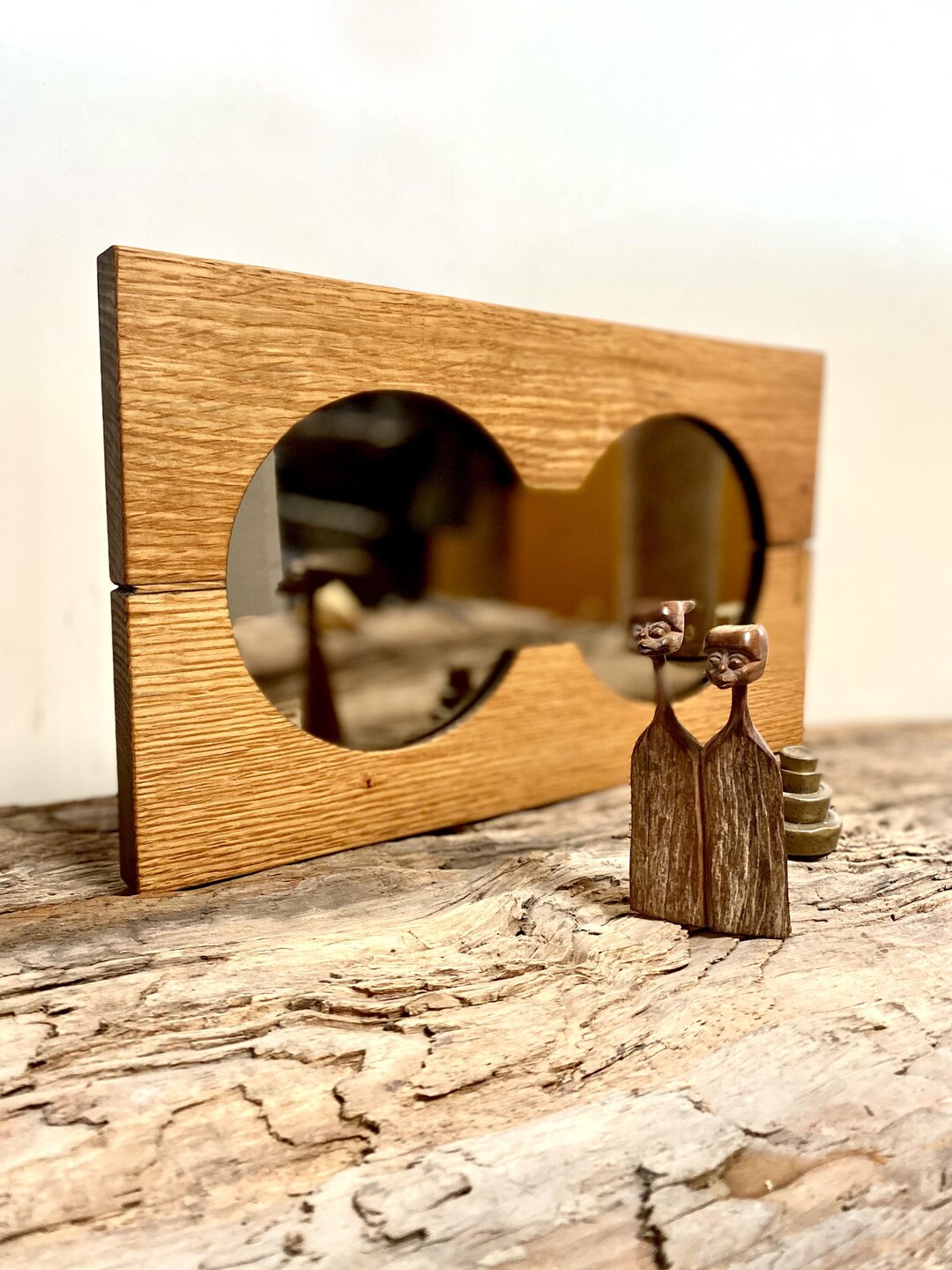 Modern Rustic Wall Mirror - Etsy