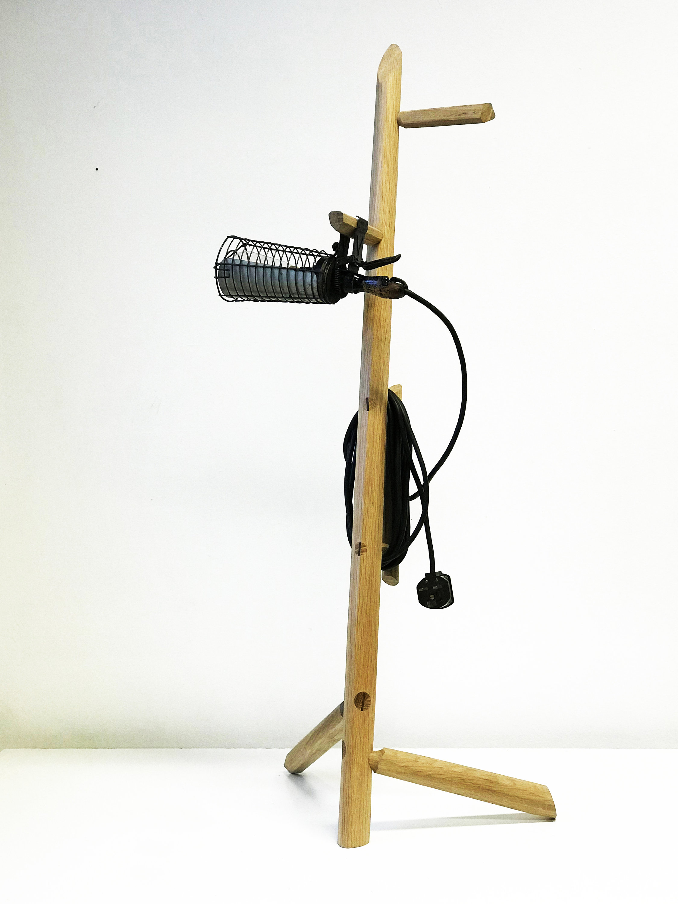 Oak Floor-standing 'inspection Light' Lamp - Etsy UK